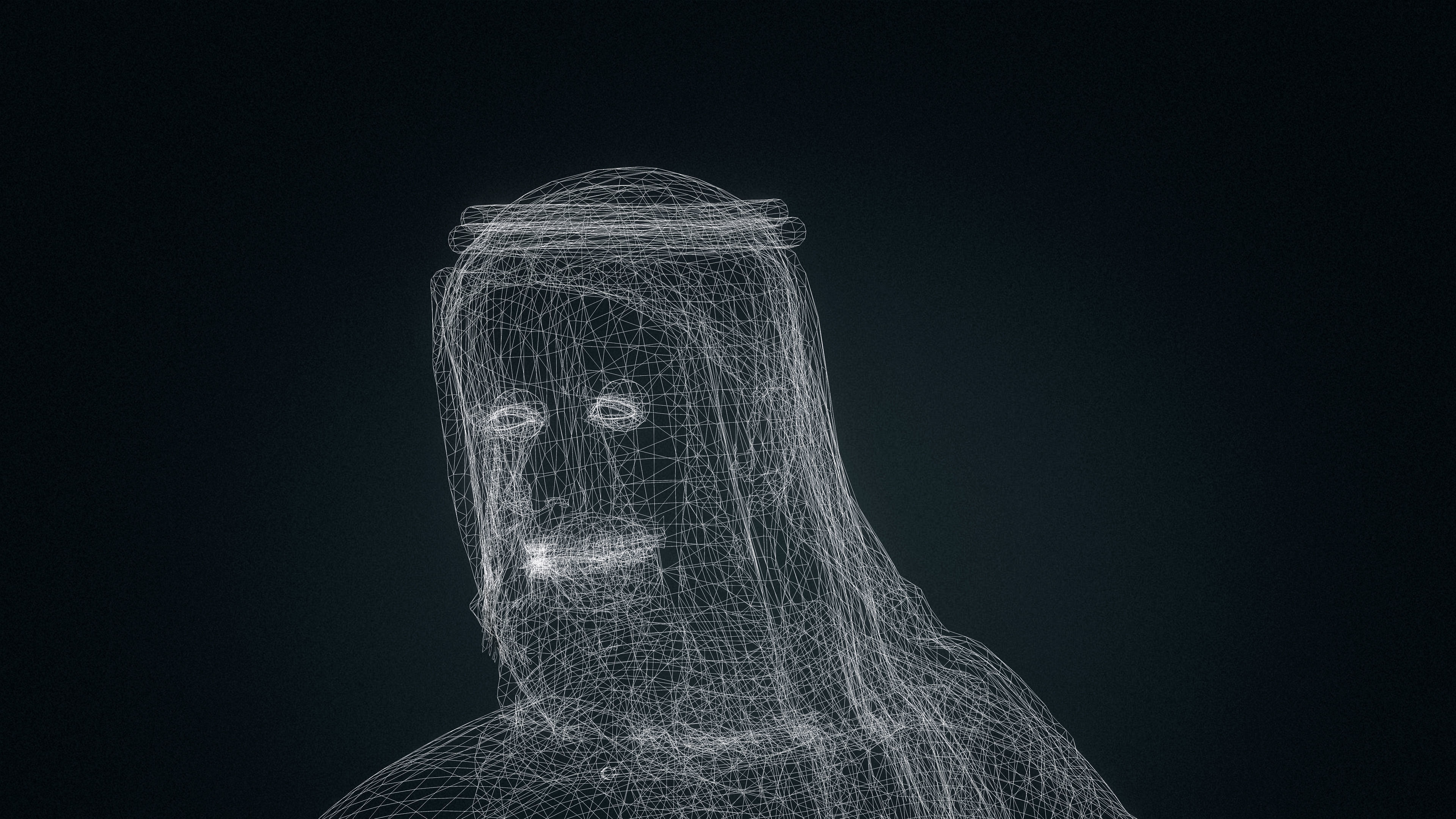 3D model High Quality Realistic Arab Man Overweight with Bisht VR / AR ...