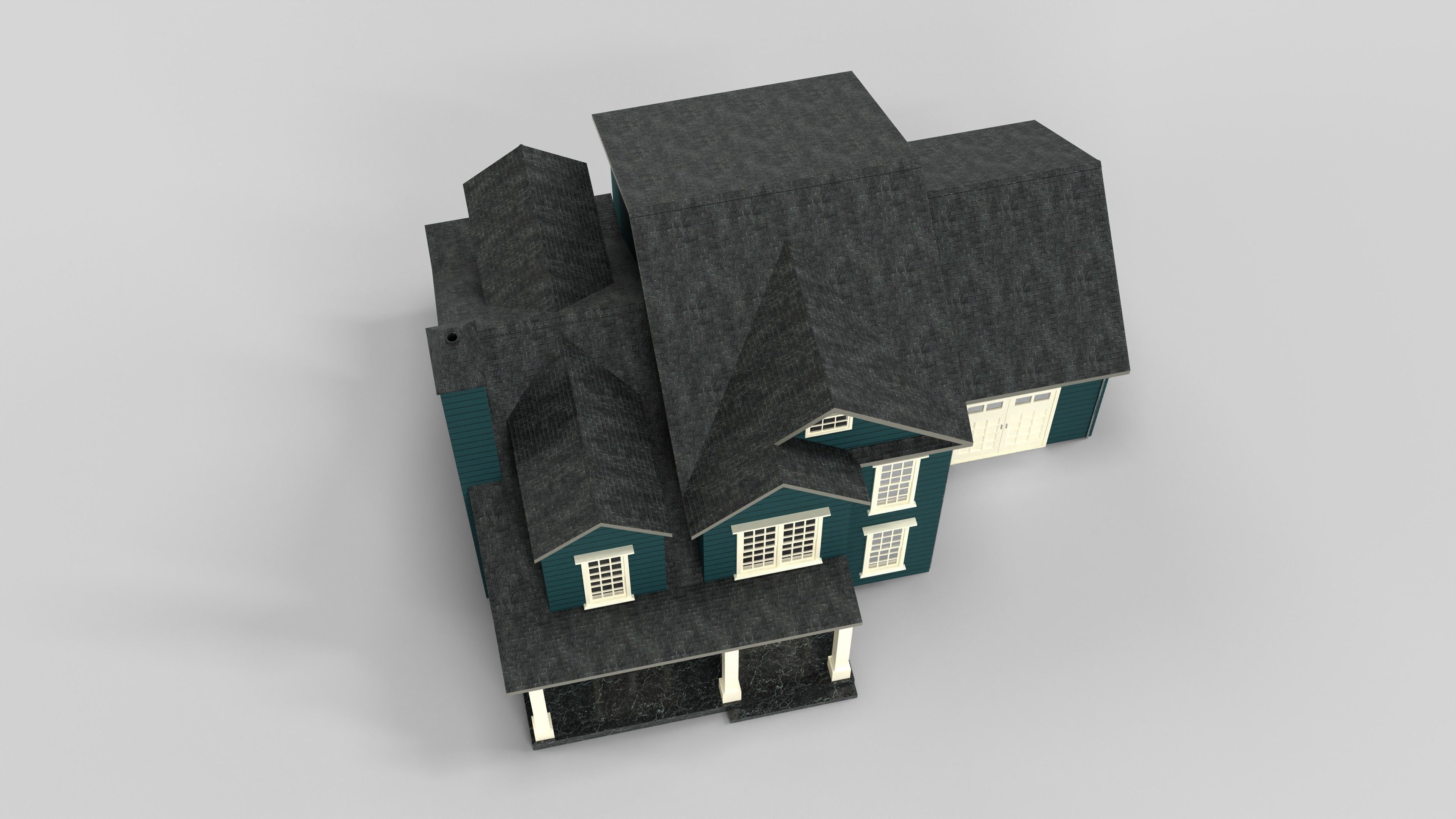 3D model British House Design 14T3 VR / AR / low-poly | CGTrader