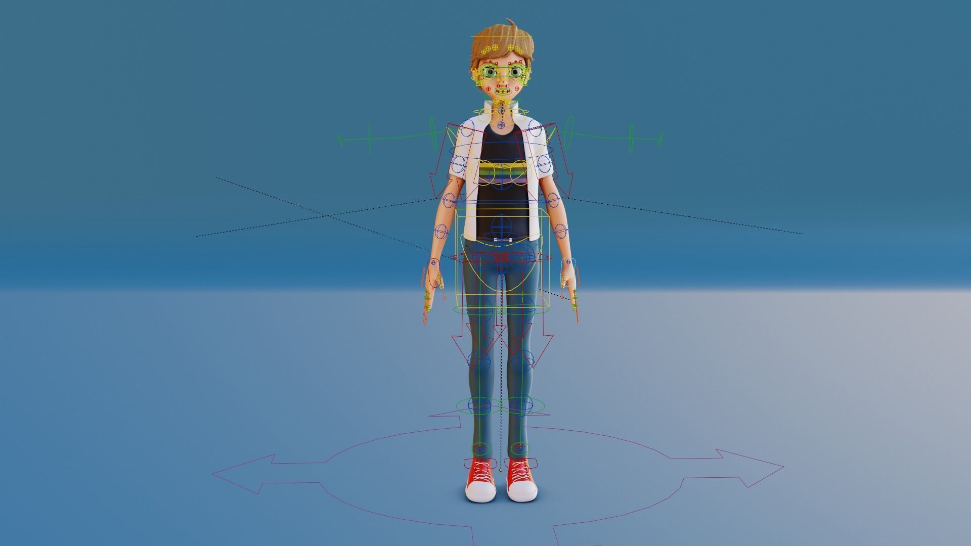 Adrean 3D model animated rigged | CGTrader