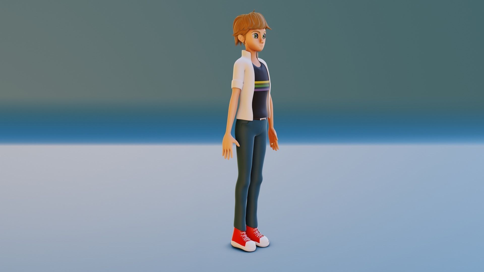 Adrean 3D model animated rigged | CGTrader