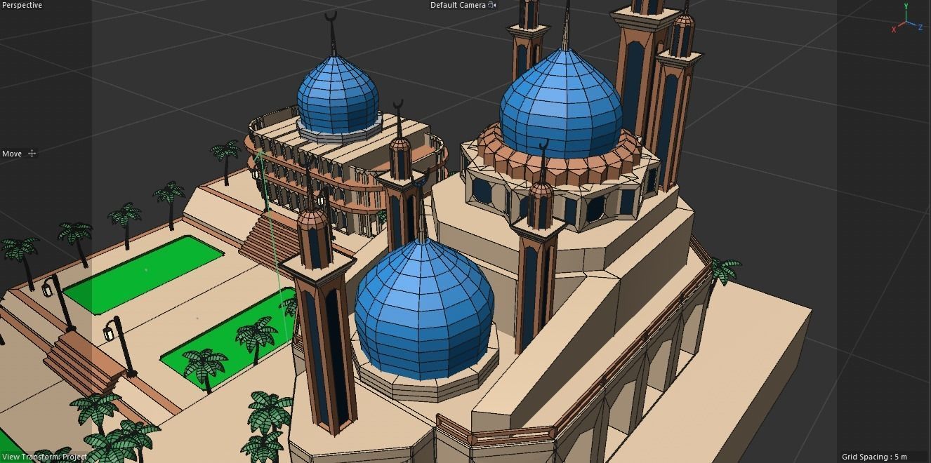 3D model Arabic Masjid Palace VR / AR / low-poly | CGTrader
