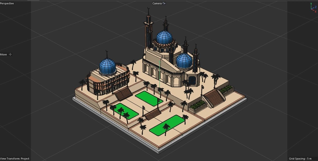 3D model Arabic Masjid Palace VR / AR / low-poly | CGTrader