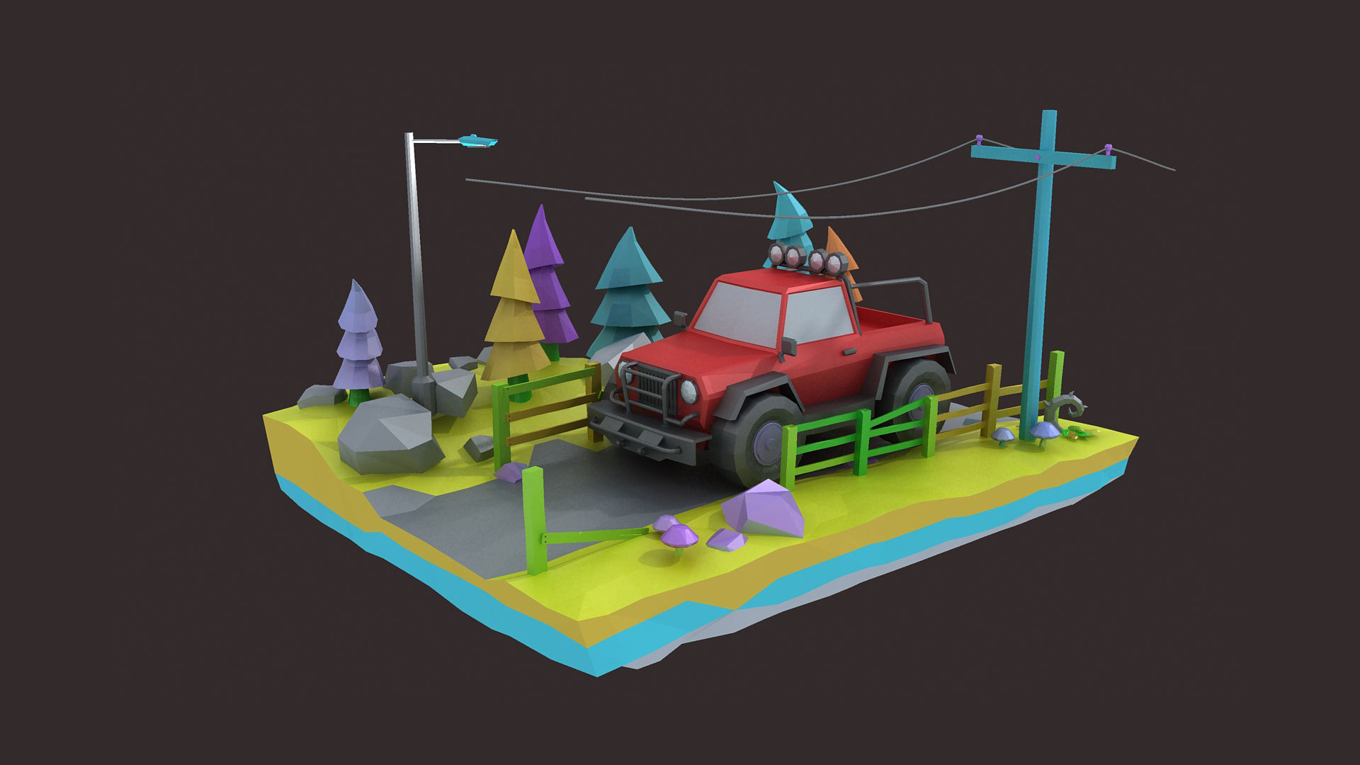 Cartoon Car collection toon vehicle animation character sport 3D model ...