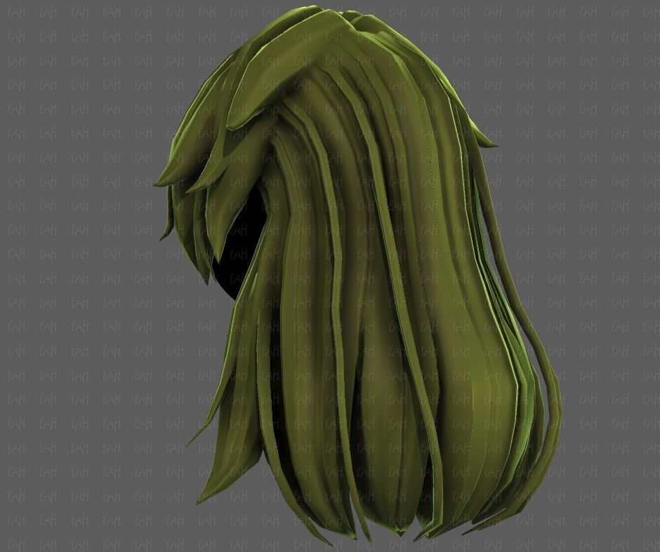 3D model 3D Hair style for girl V124 VR / AR / low-poly | CGTrader