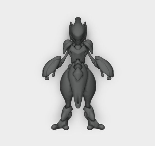 CYBER MEWTWO 3D model 3D printable | CGTrader