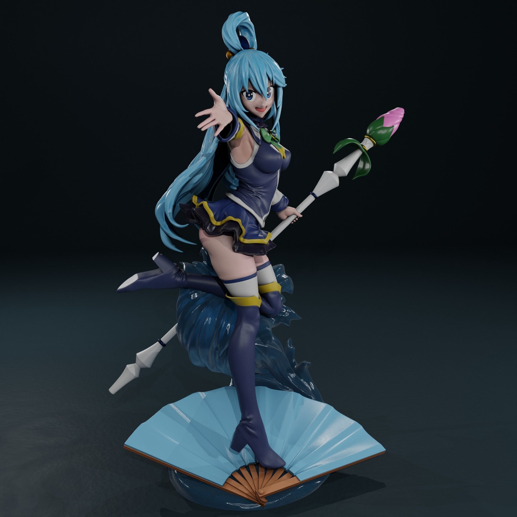 Aqua - Konosuba 3D model 3D printable | CGTrader