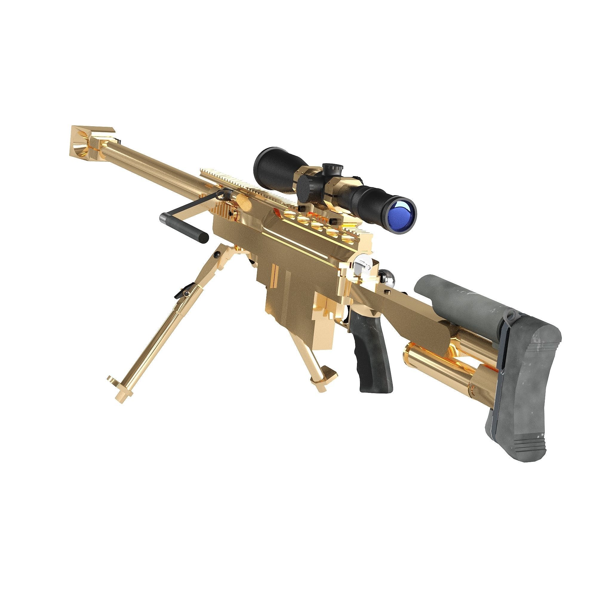 3D model Sniper Rifle PGM Hecate VR / AR / low-poly | CGTrader