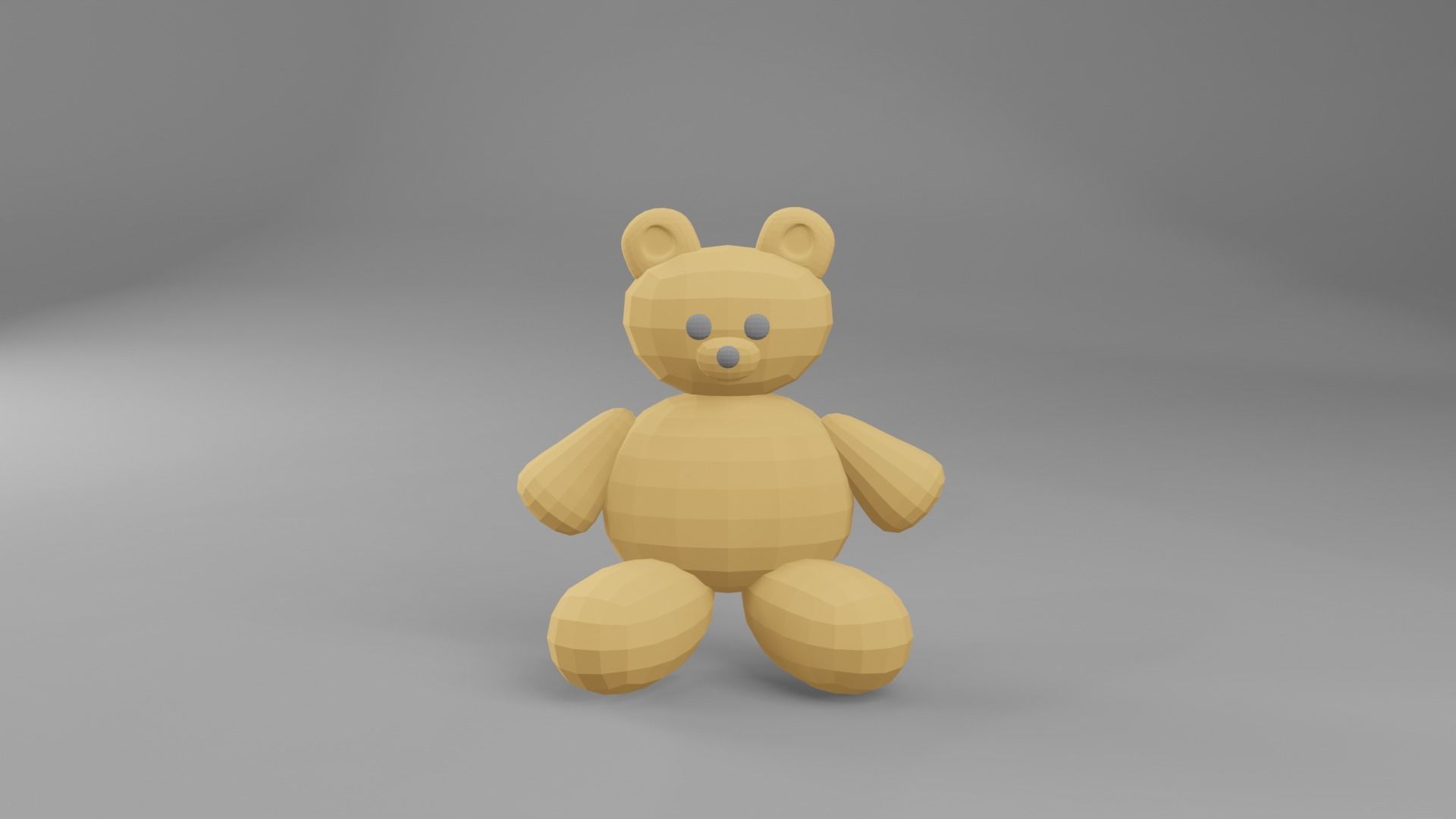 Teddy bear toy free 3D model | CGTrader
