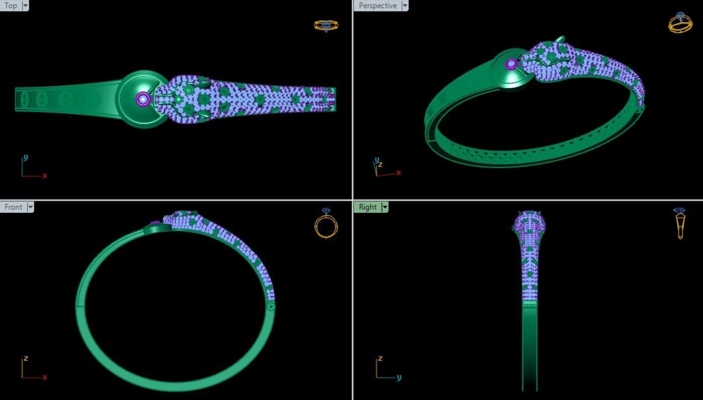 Fancy Jaguar Kada 3D model 3D printable | CGTrader