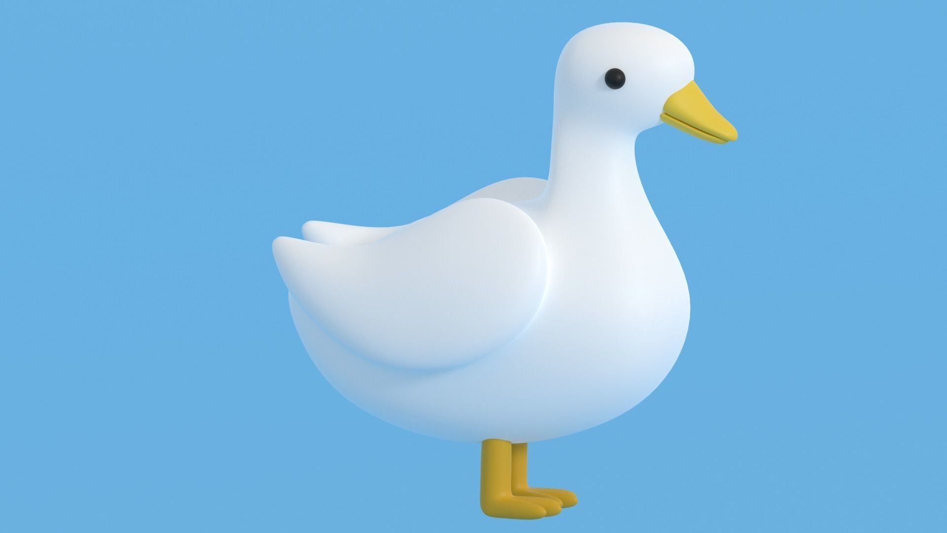Cartoon Duck 3D model | CGTrader