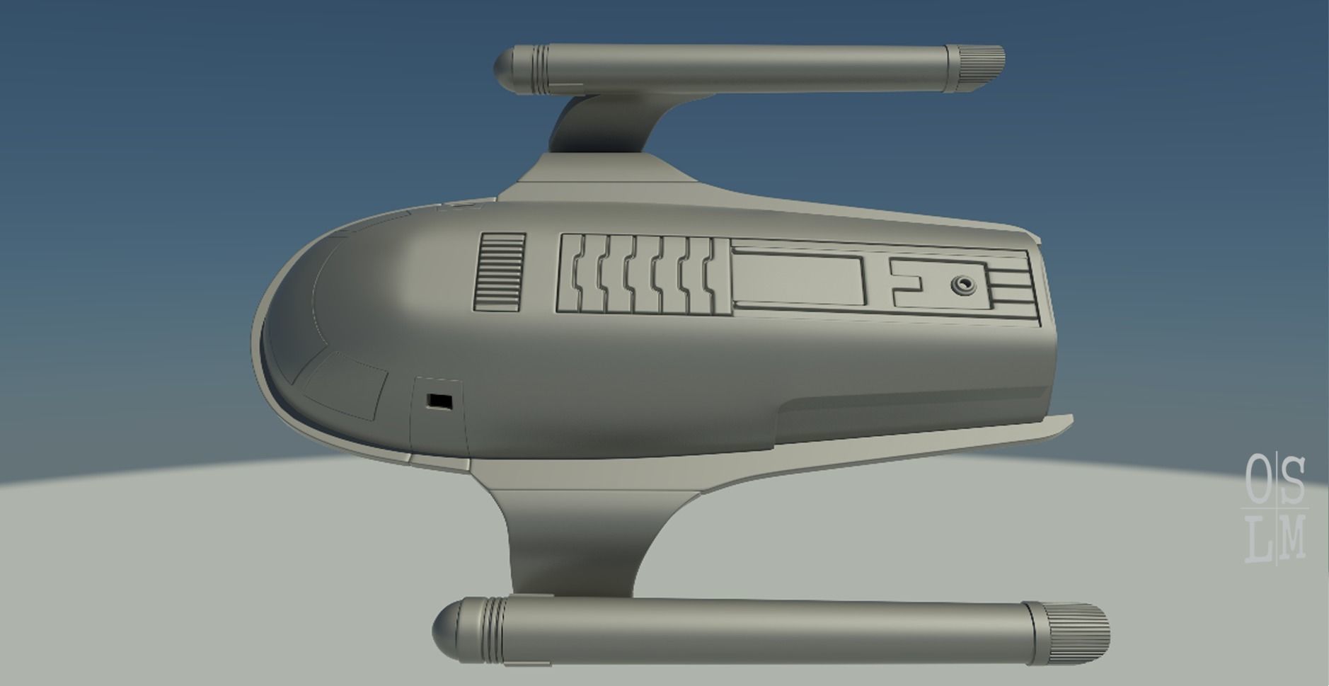 Matt Jefferies TOS Concept Shuttle 3D model 3D printable | CGTrader