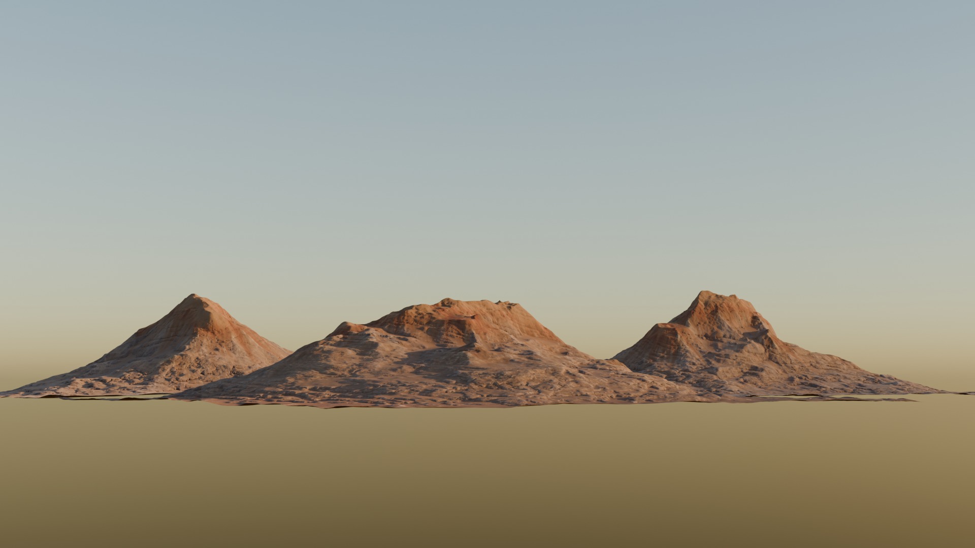 Trio Mountains free 3D model | CGTrader