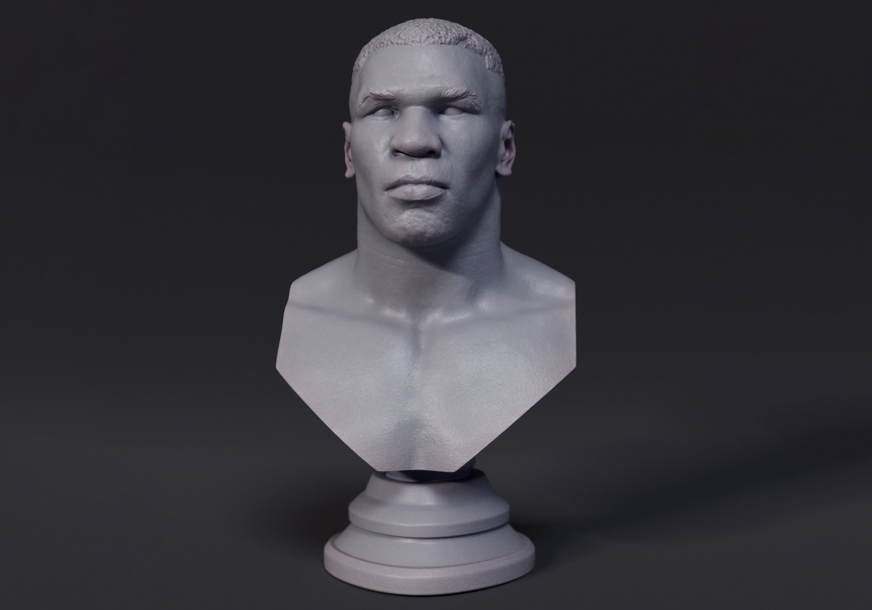 Mike Tyson Bust 3D model 3D printable | CGTrader