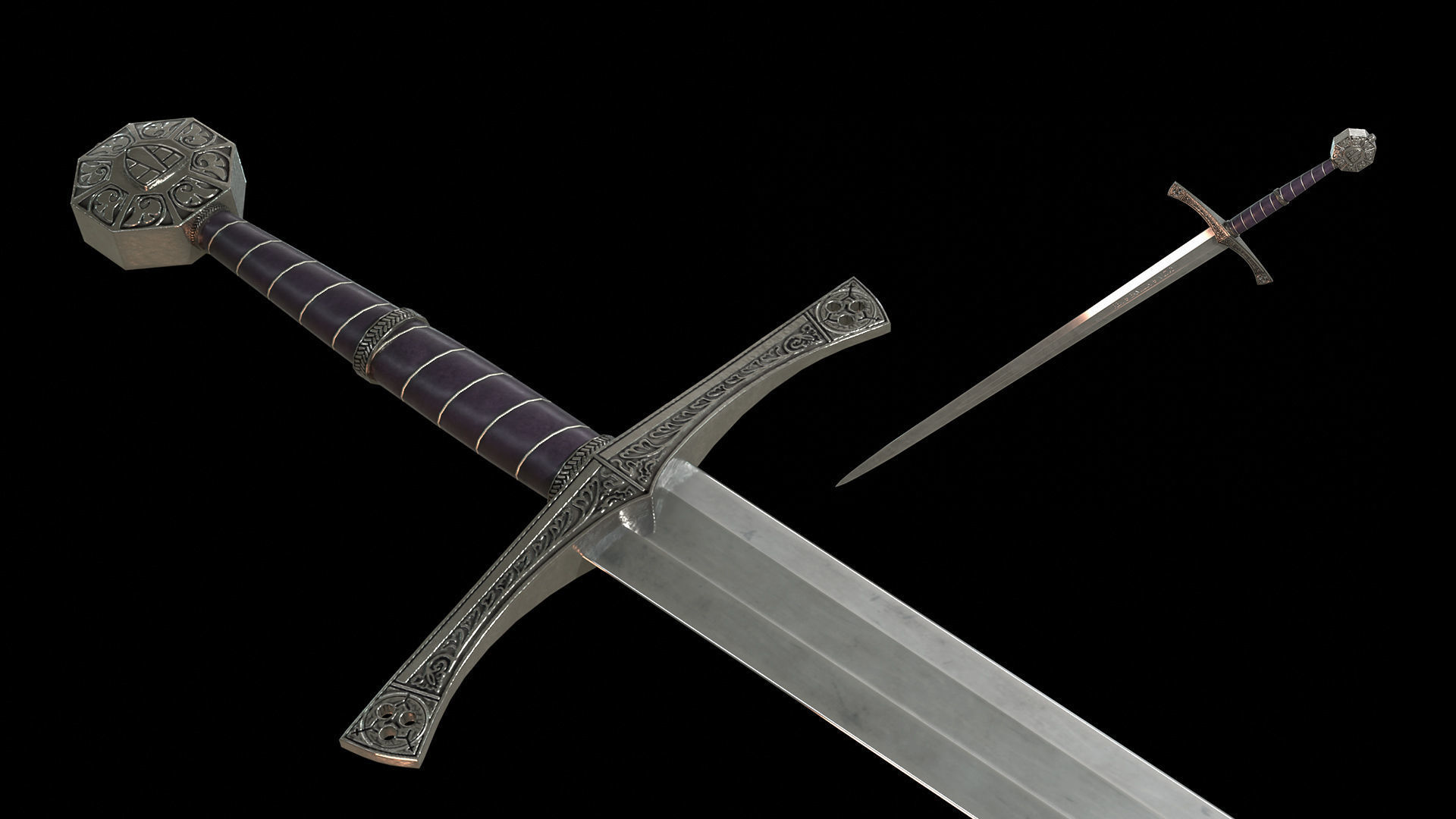 Sir Radzigs Sword free VR / AR / low-poly 3D model | CGTrader