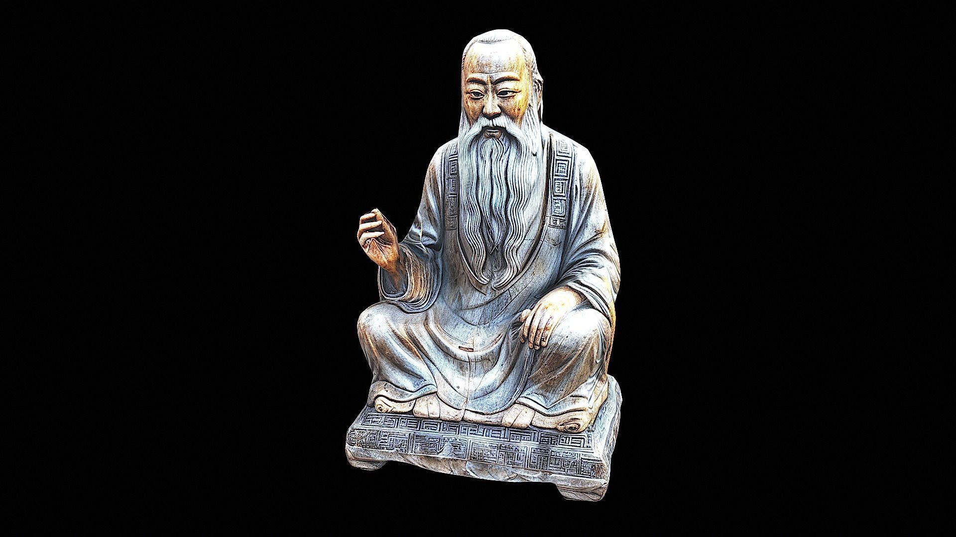 Old sage statue 3D model | CGTrader