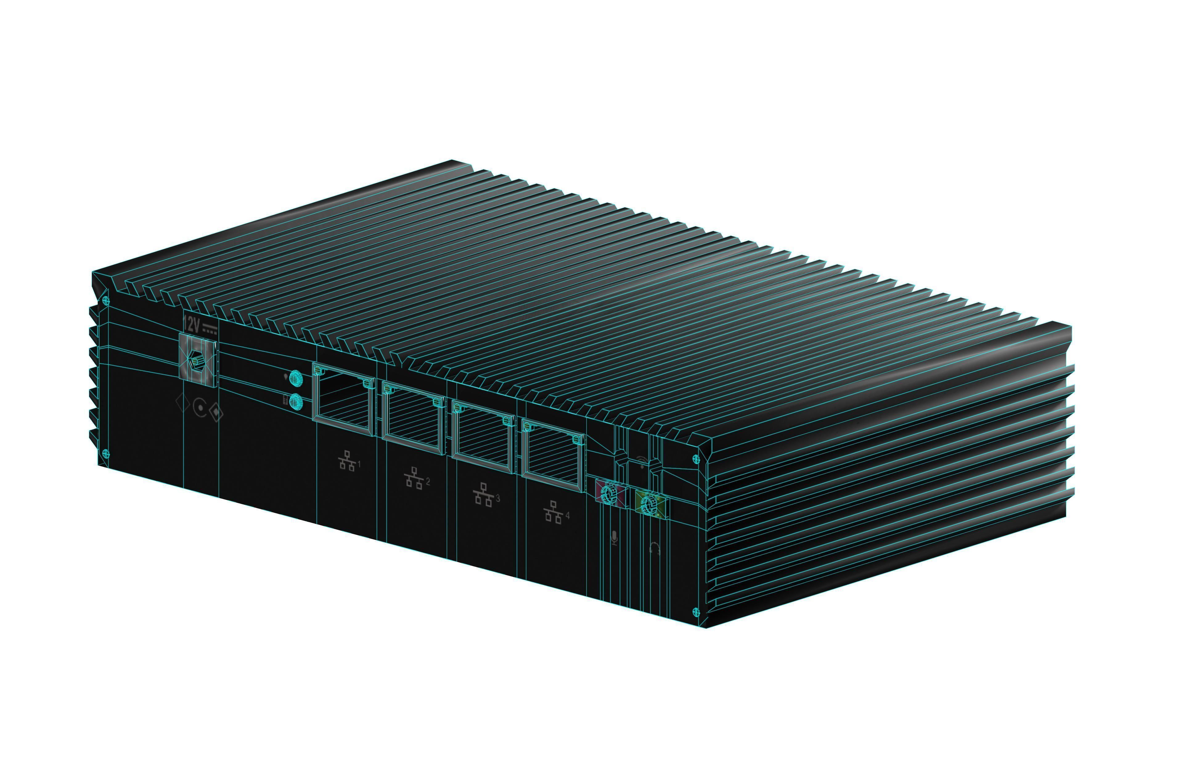 3D model pfSense 4 Port Firewall Hardware Appliance VR / AR / low-poly ...