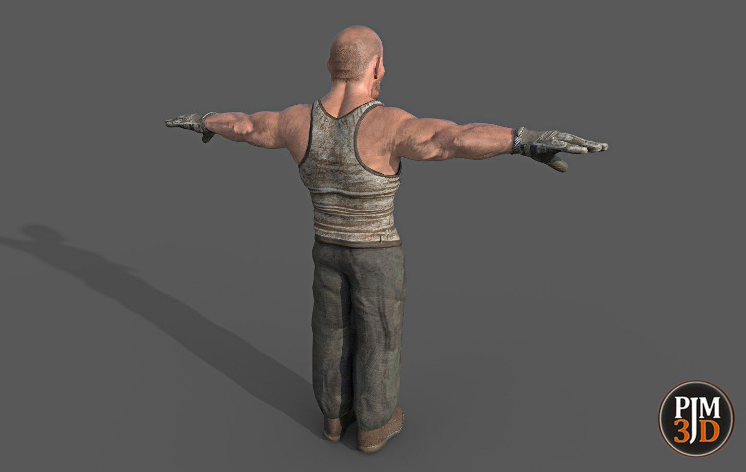 Human Male Character UE4 Unity3D free VR / AR / low-poly 3D model ...