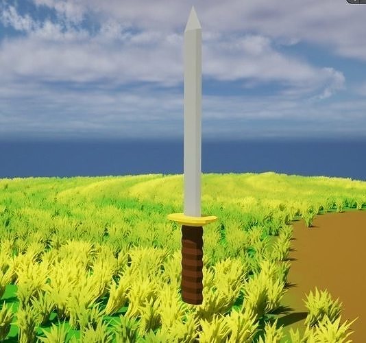 basic sword free 3D model | CGTrader