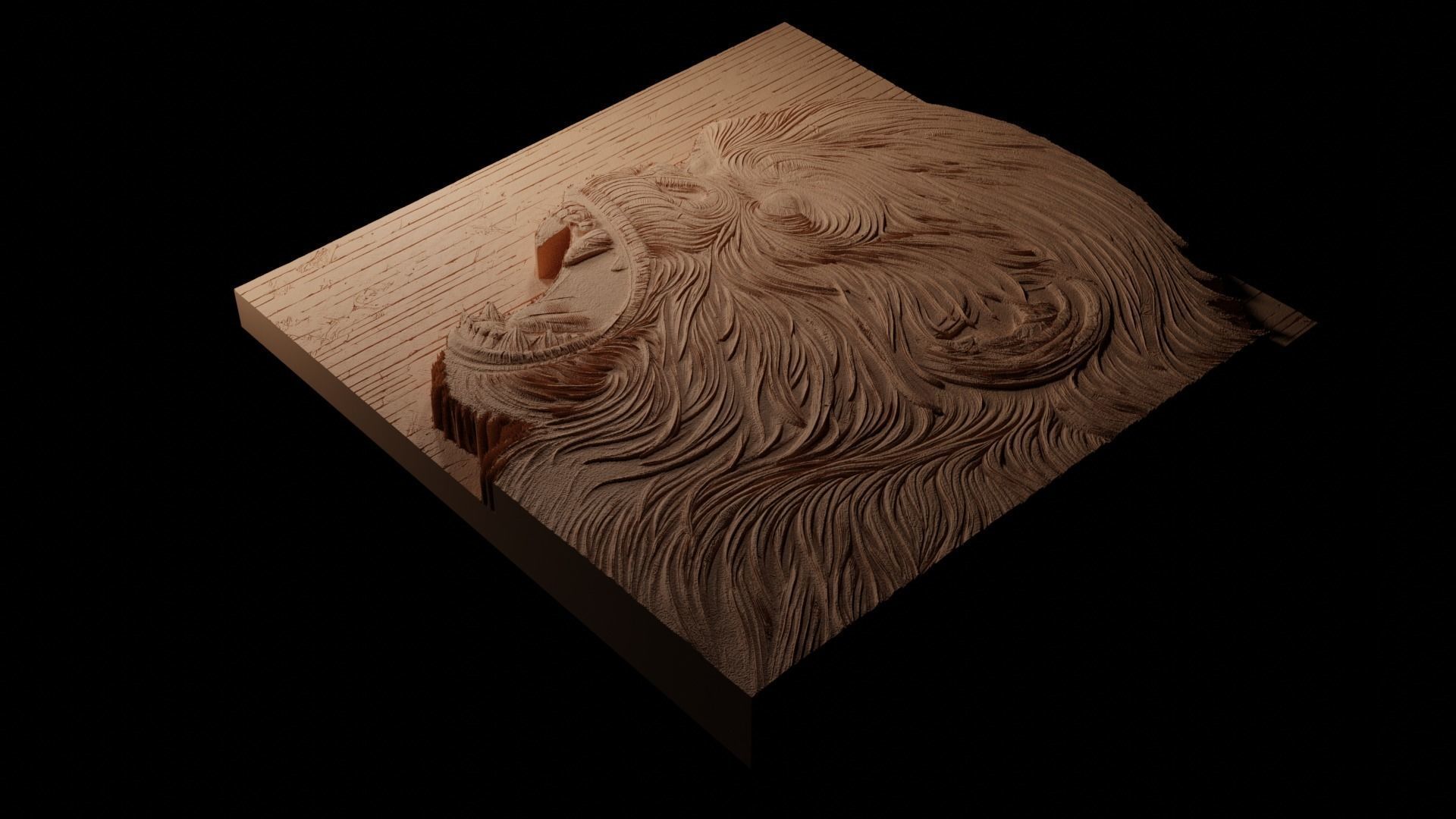 The Skunk Ape CNC 3d Print High Relief Sand Casting 3D model 3D ...