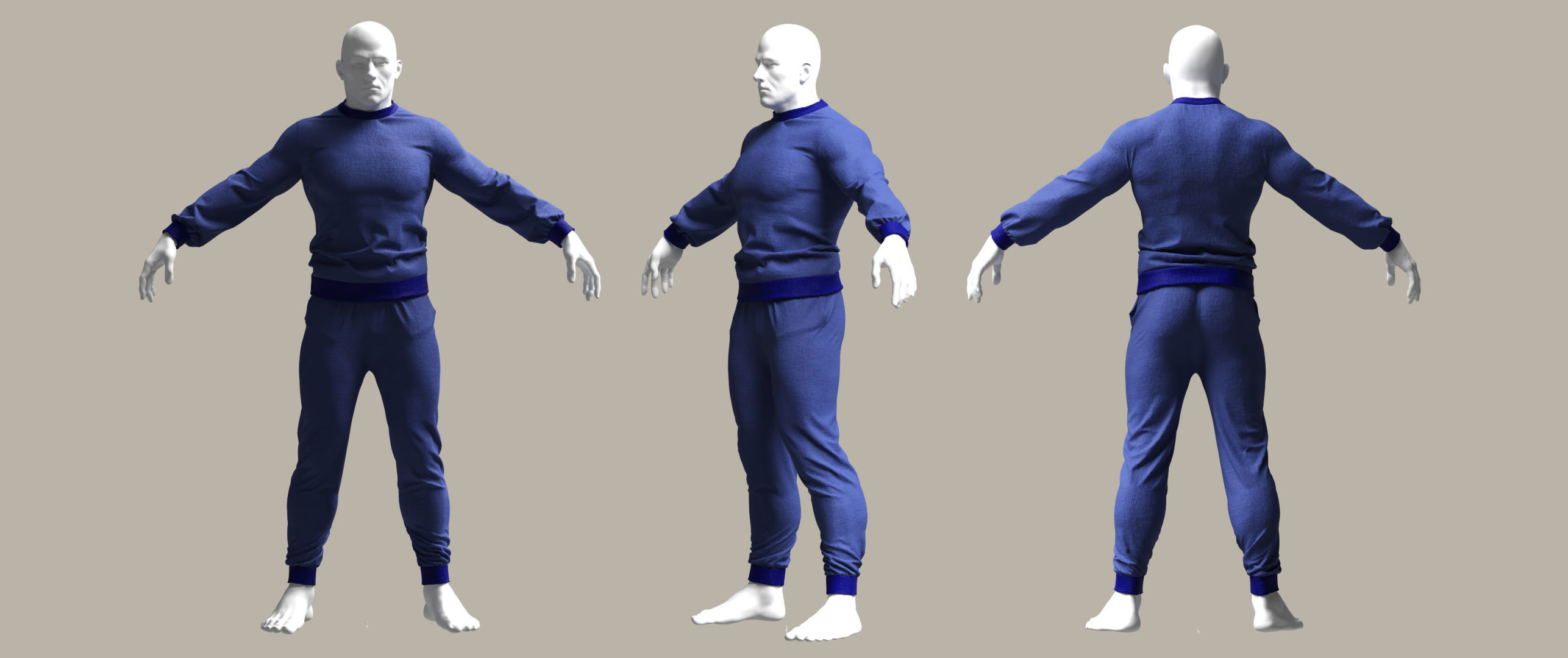 Sport Suit FBX OBJ free 3D model | CGTrader