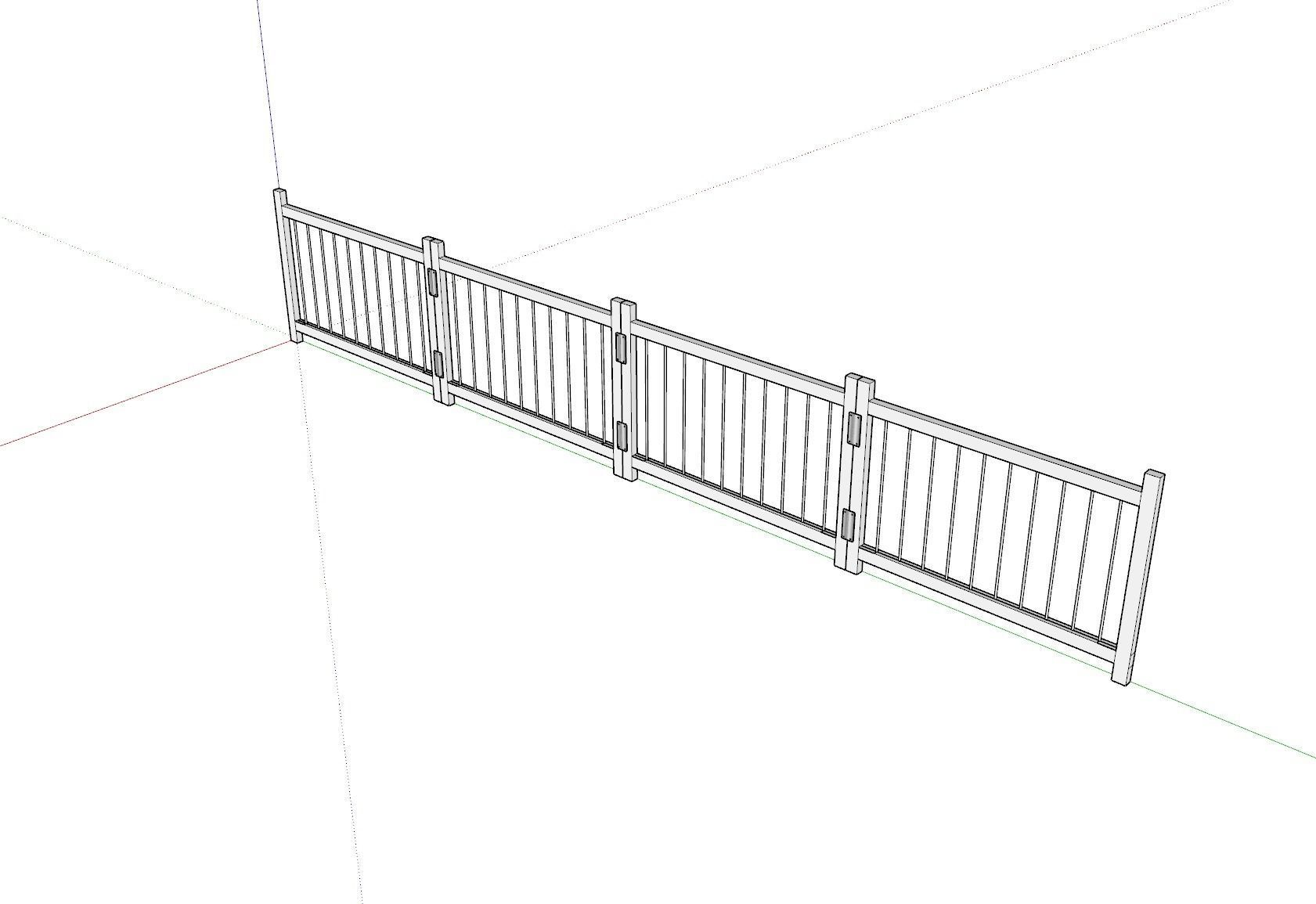 Fence Template free 3D model | CGTrader