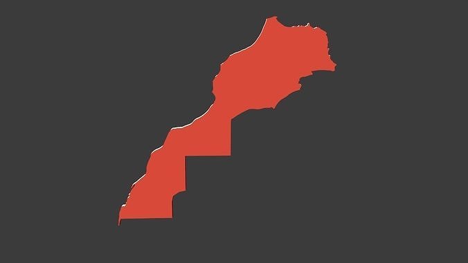 morocco map free 3D model | CGTrader