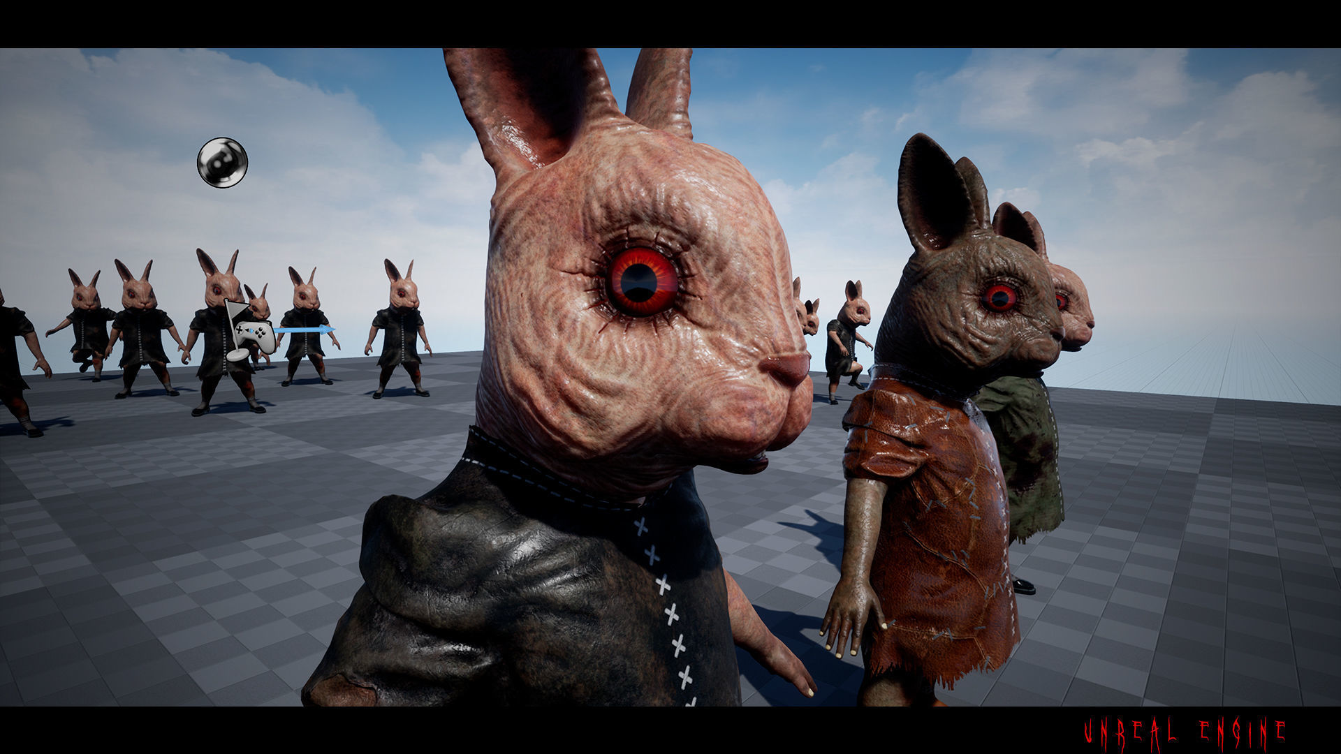 3D model The Rabbit Demon game character for Horror and Fantasy games ...