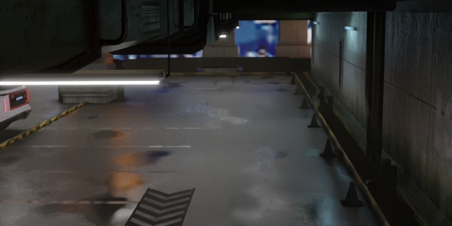 Parking lot - garage scene 3D model | CGTrader