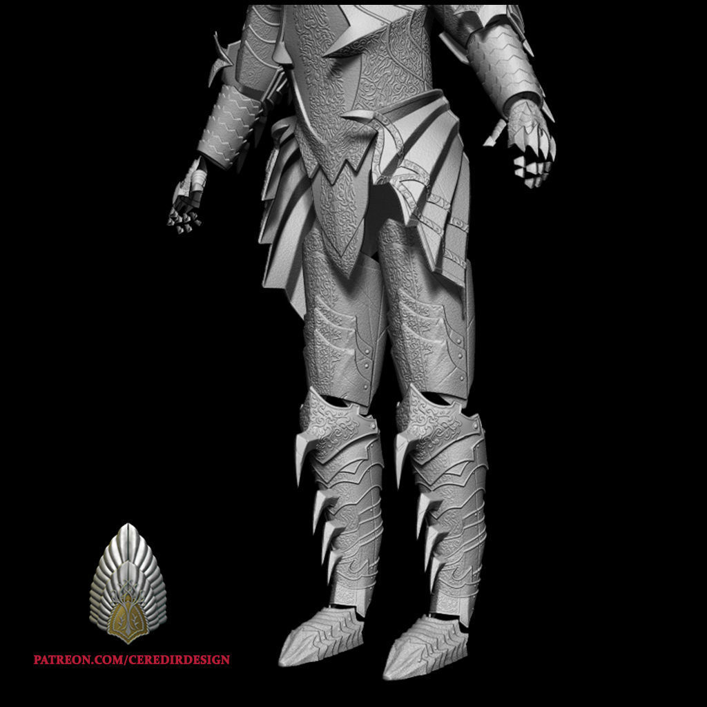 Sauron Armour lord of the rings 3D DIGITAL DOWNLOAD FILE 3D model 3D ...