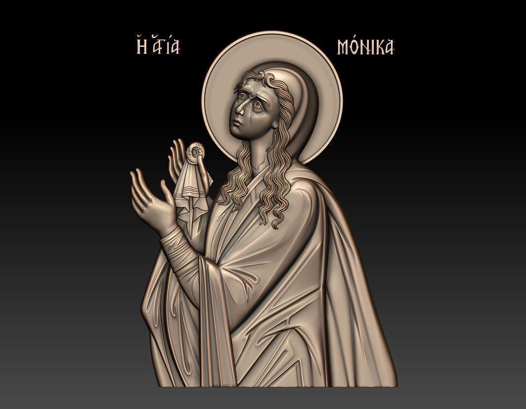 Saint Monica 3D model 3D printable | CGTrader