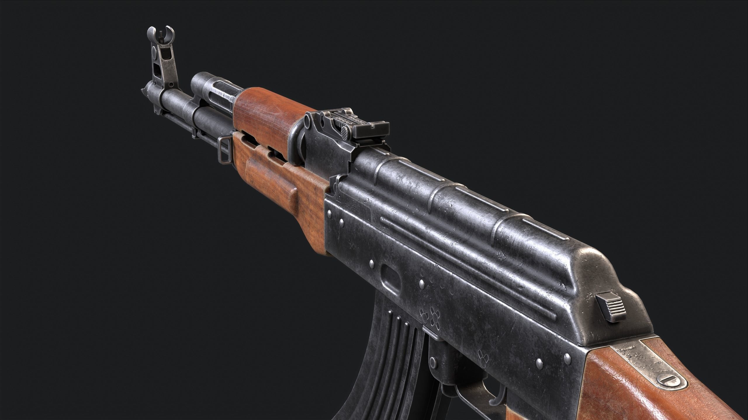 AKM game model free VR / AR / low-poly 3D model | CGTrader
