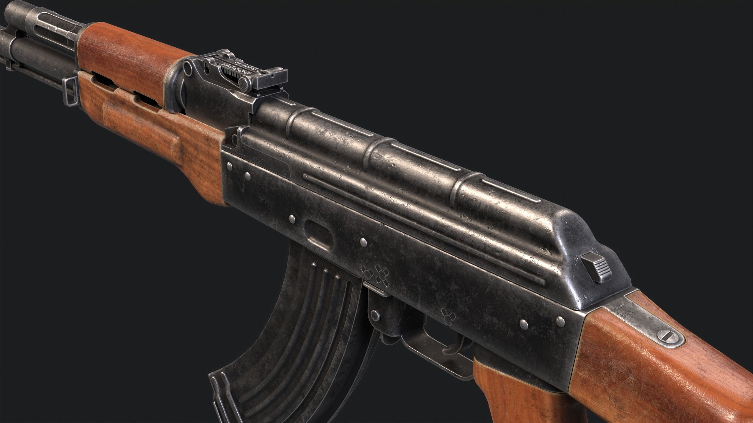 AKM game model free VR / AR / low-poly 3D model | CGTrader