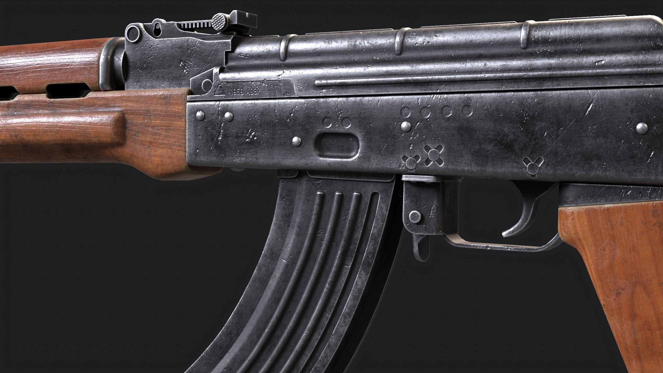 AKM game model free VR / AR / low-poly 3D model | CGTrader