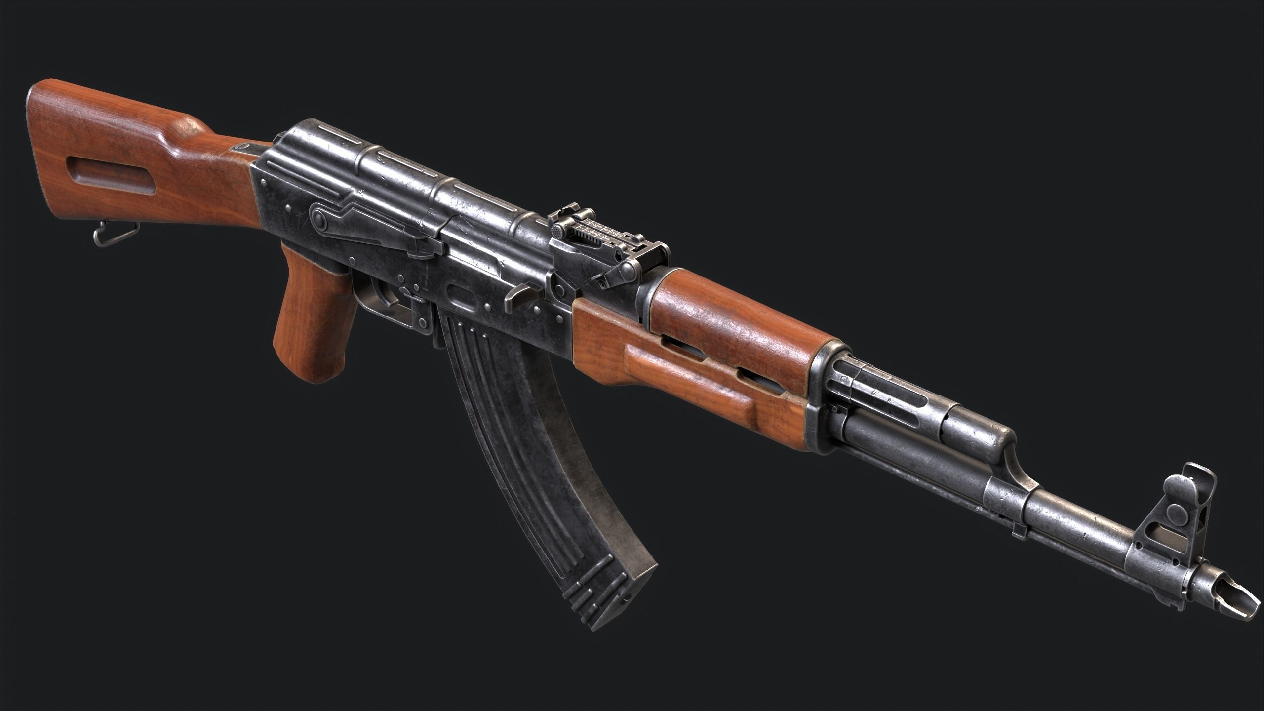 AKM game model free VR / AR / low-poly 3D model | CGTrader