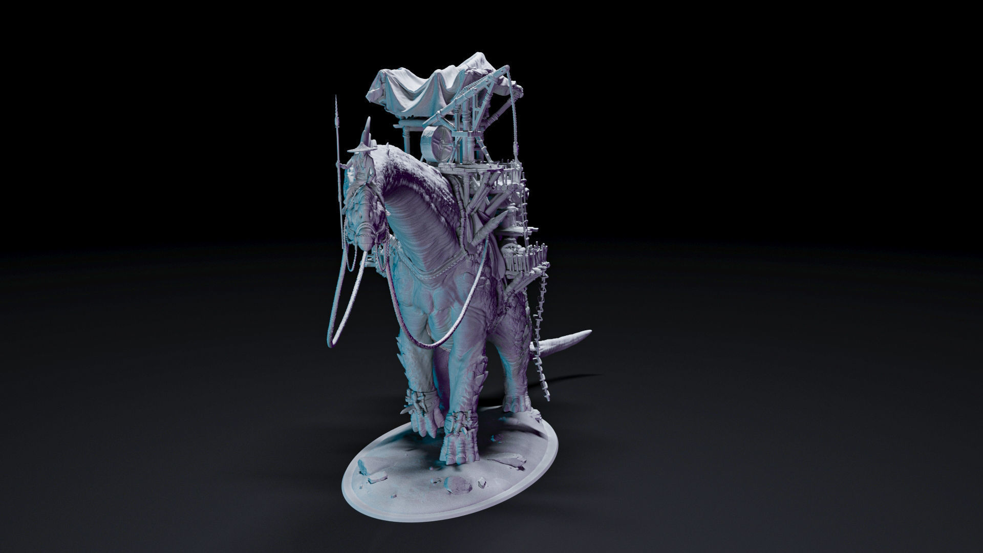 Brachiosaurus dinosaur caravan 3D model 3D printable | CGTrader