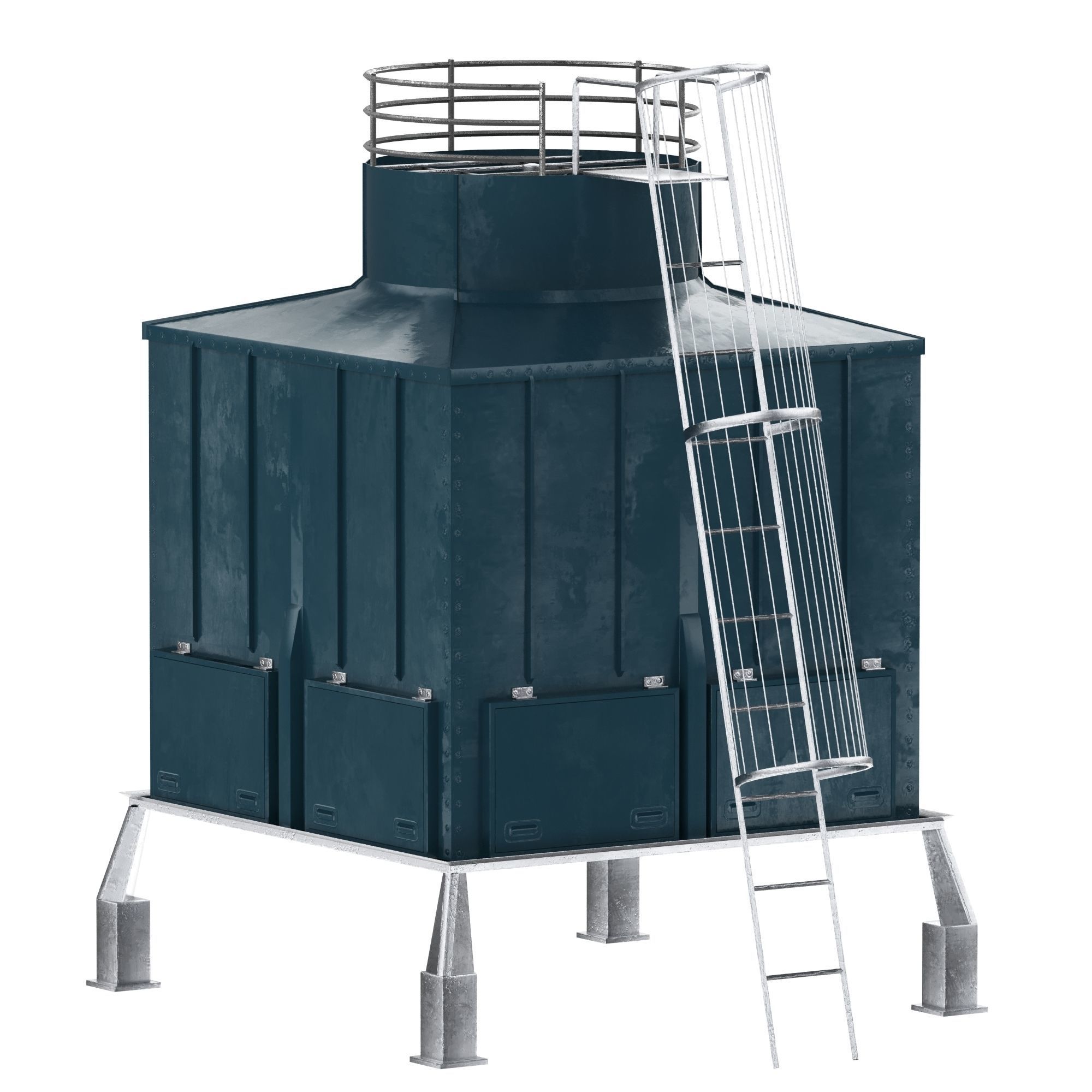 Roof top cooling unit 3D model | CGTrader