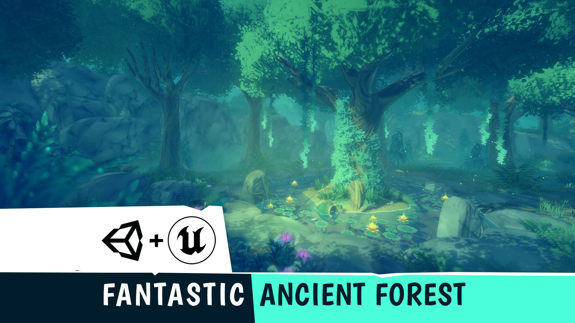 3D model FANTASTIC - Ancient Forest VR / AR / low-poly | CGTrader