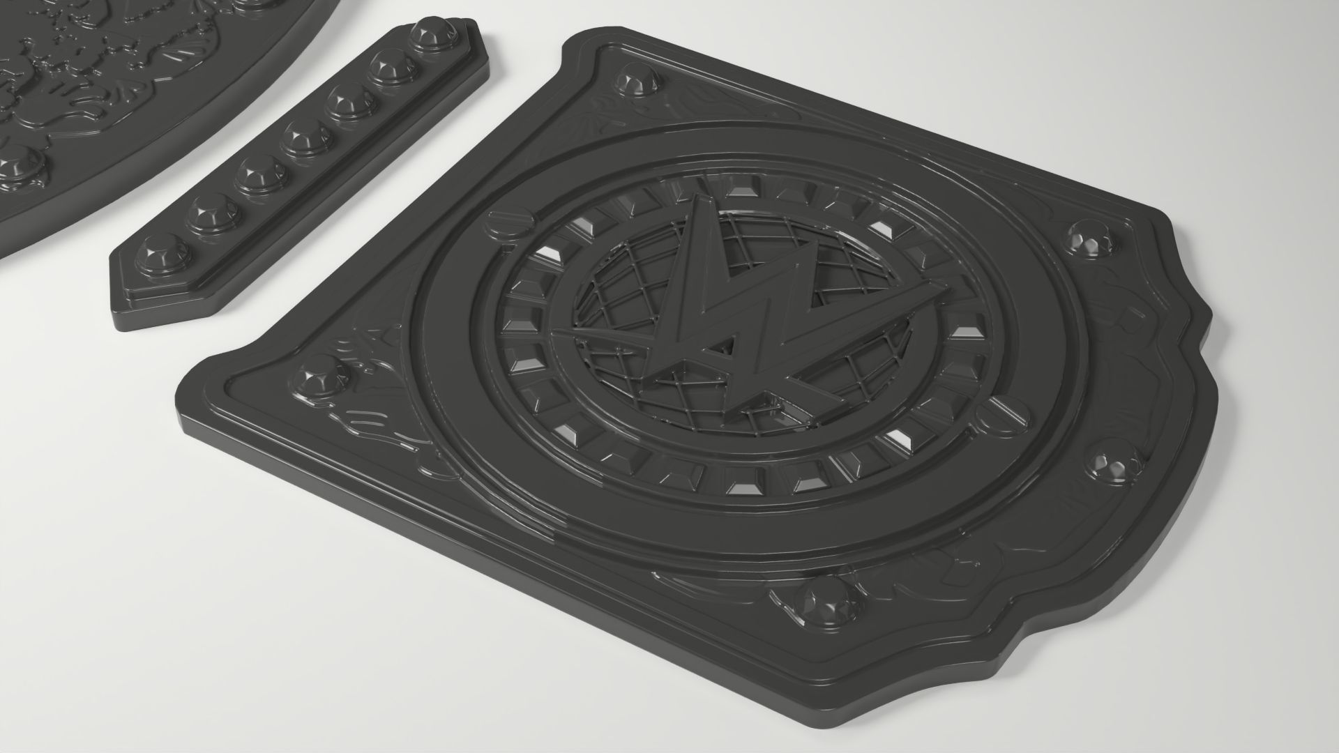 WWE World Tag Champion Belt 3D model 3D printable | CGTrader