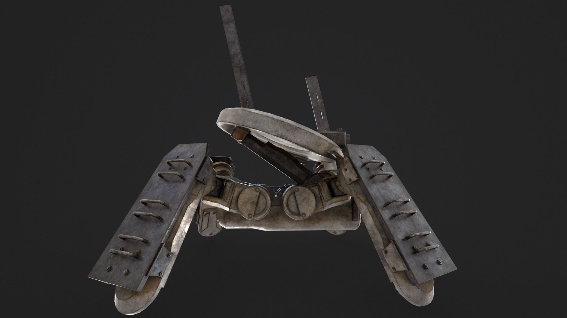3D model Quadrupedal Scout Mech VR / AR / low-poly | CGTrader