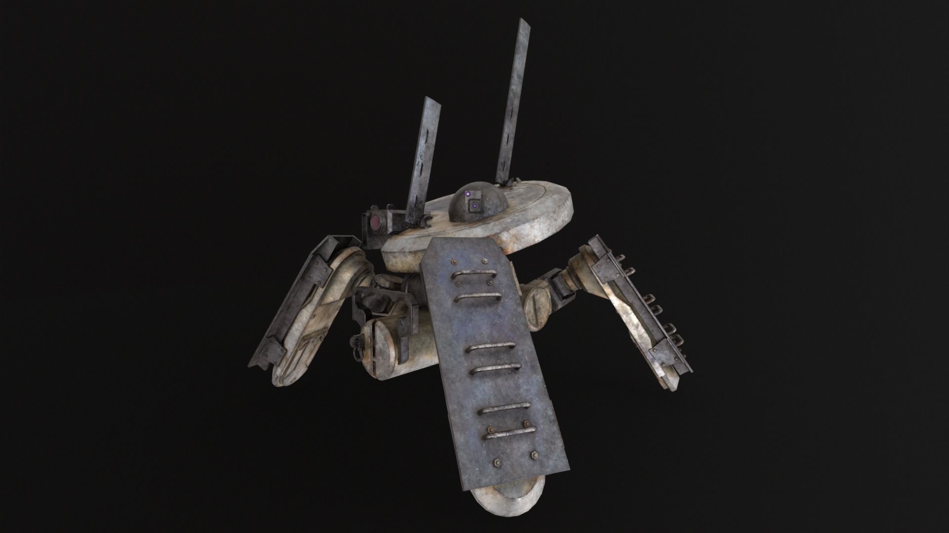 3D model Quadrupedal Scout Mech VR / AR / low-poly | CGTrader