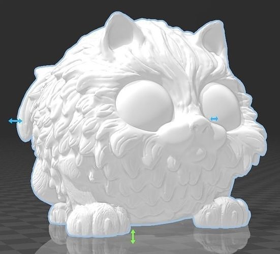 Chubby Cat free 3D model 3D printable | CGTrader