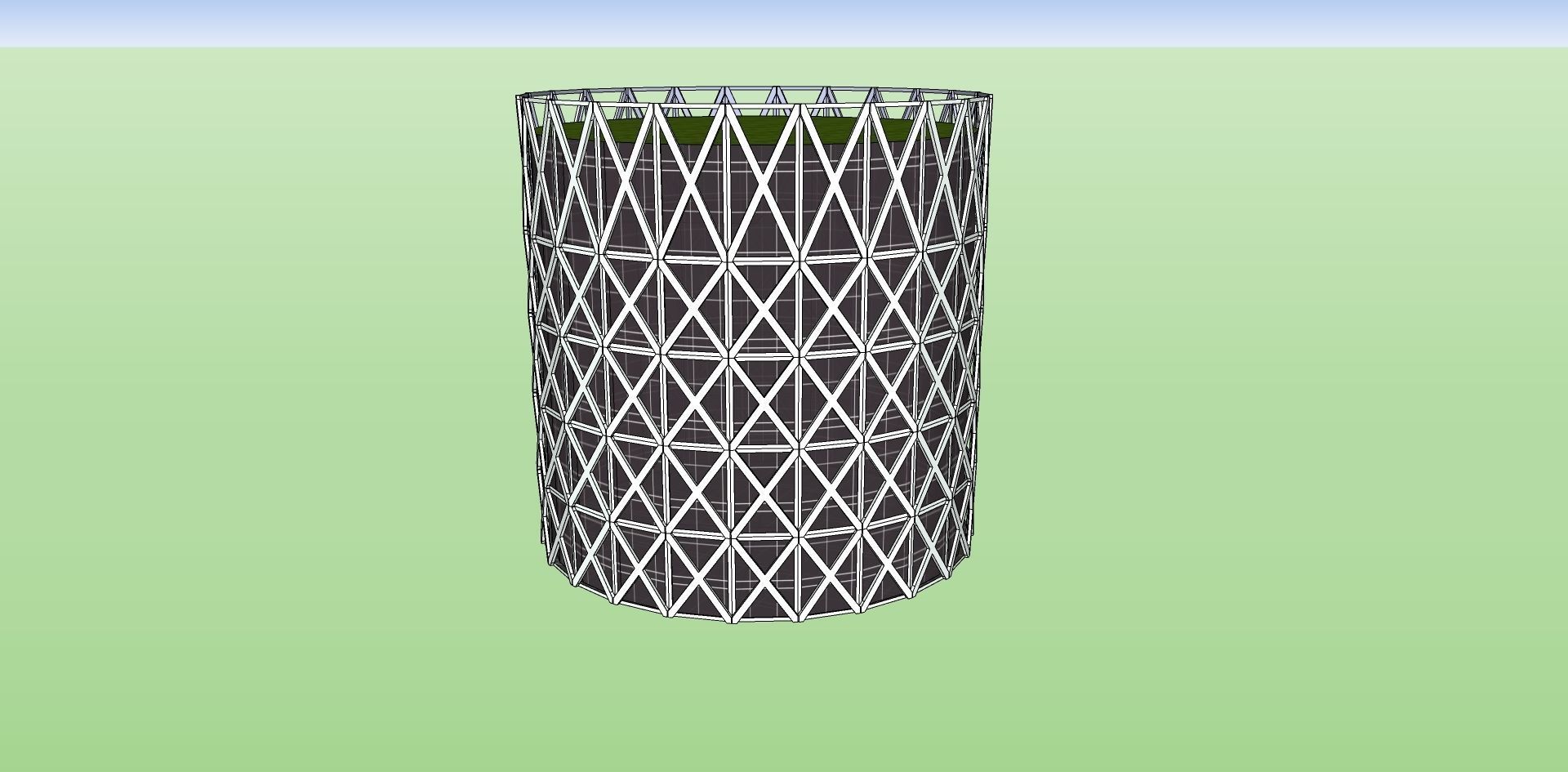 circular building SketchUp 3d model 3D model | CGTrader