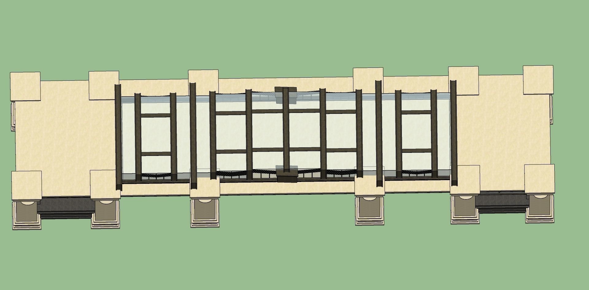 classical gate house sketchup model 3D model | CGTrader