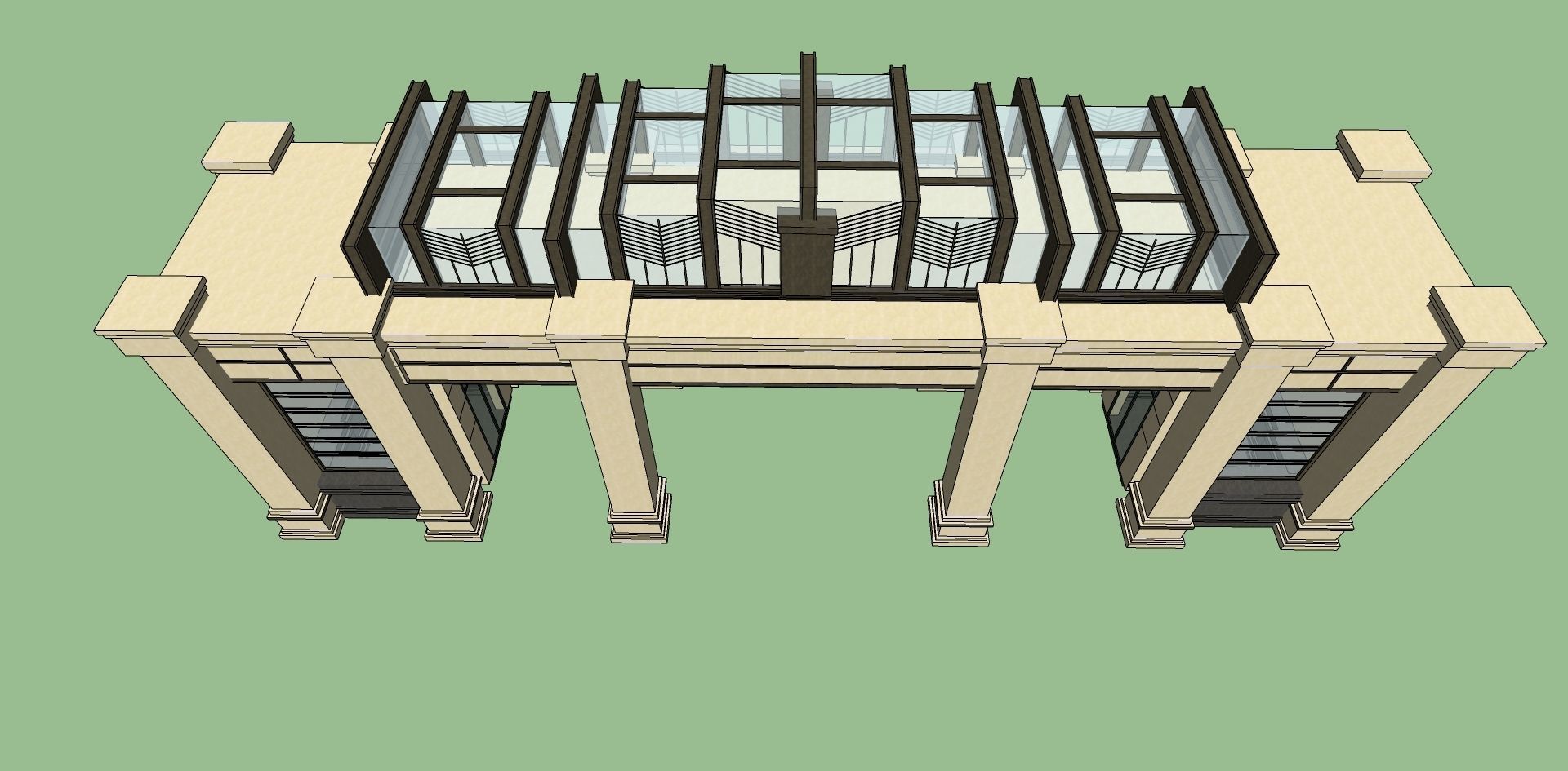 classical gate house sketchup model 3D model | CGTrader