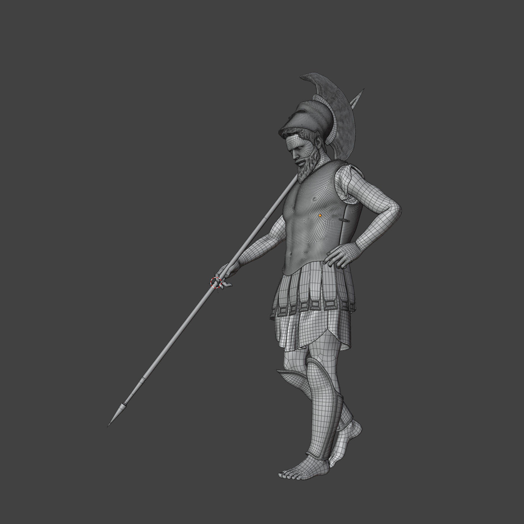 Ancient Greek Hoplite Statue 3D model 3D model | CGTrader