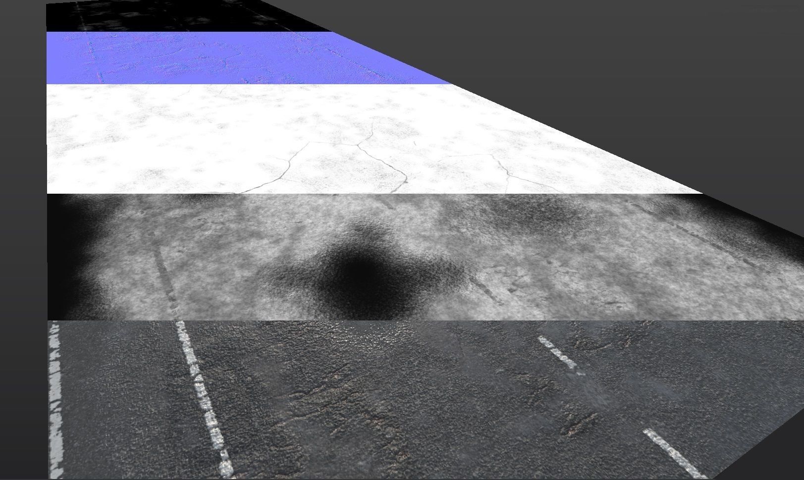 3D model Asphalt Textures - PBR VR / AR / low-poly | CGTrader