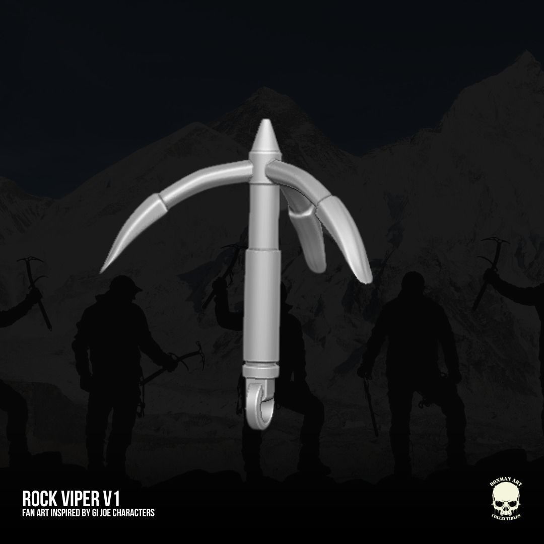 Rock Viper GI Joe Fan Art 3D printable File For Action Figures 3D model ...