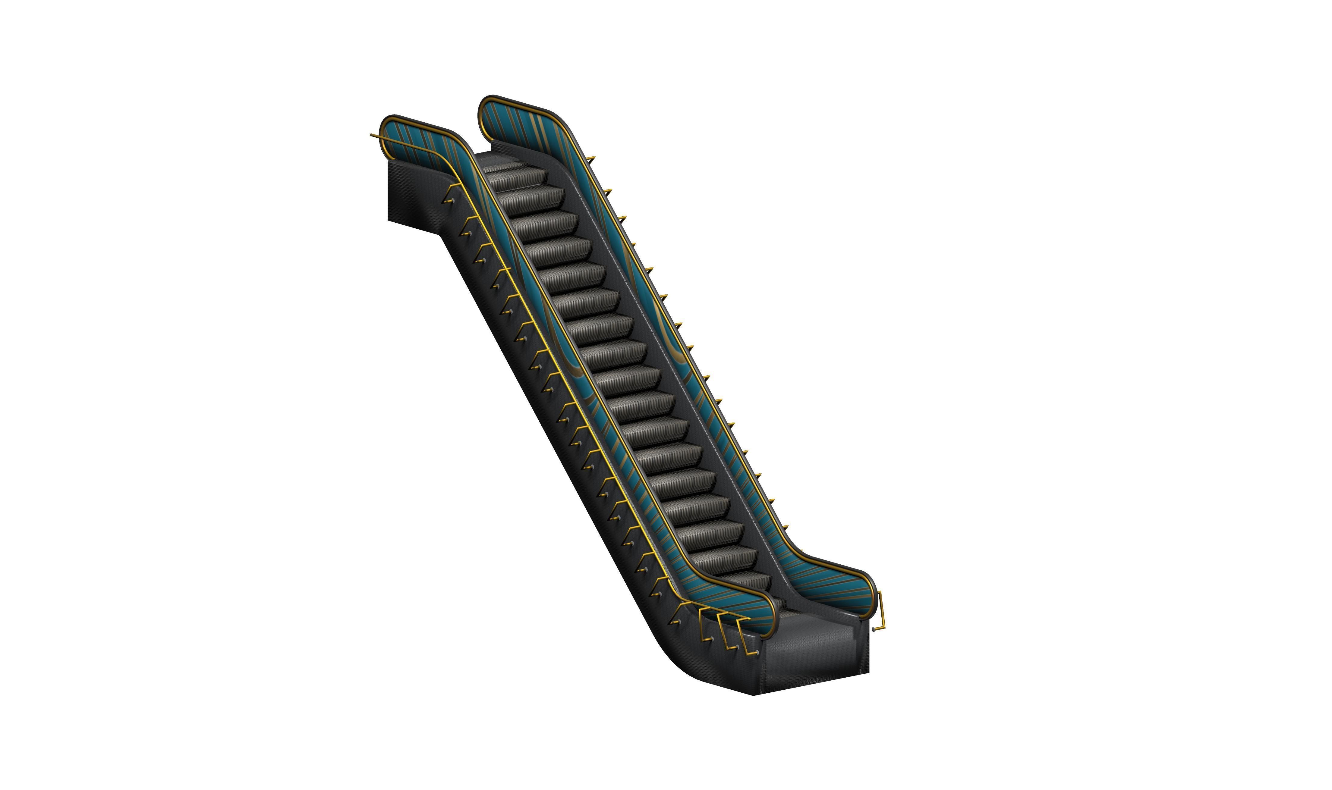 3D model Shopping Mall Escalators VR / AR / low-poly | CGTrader