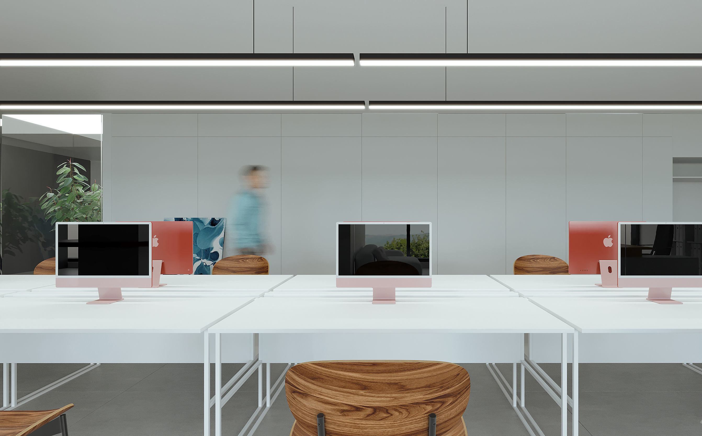 Modern minimalist office design 3D model | CGTrader