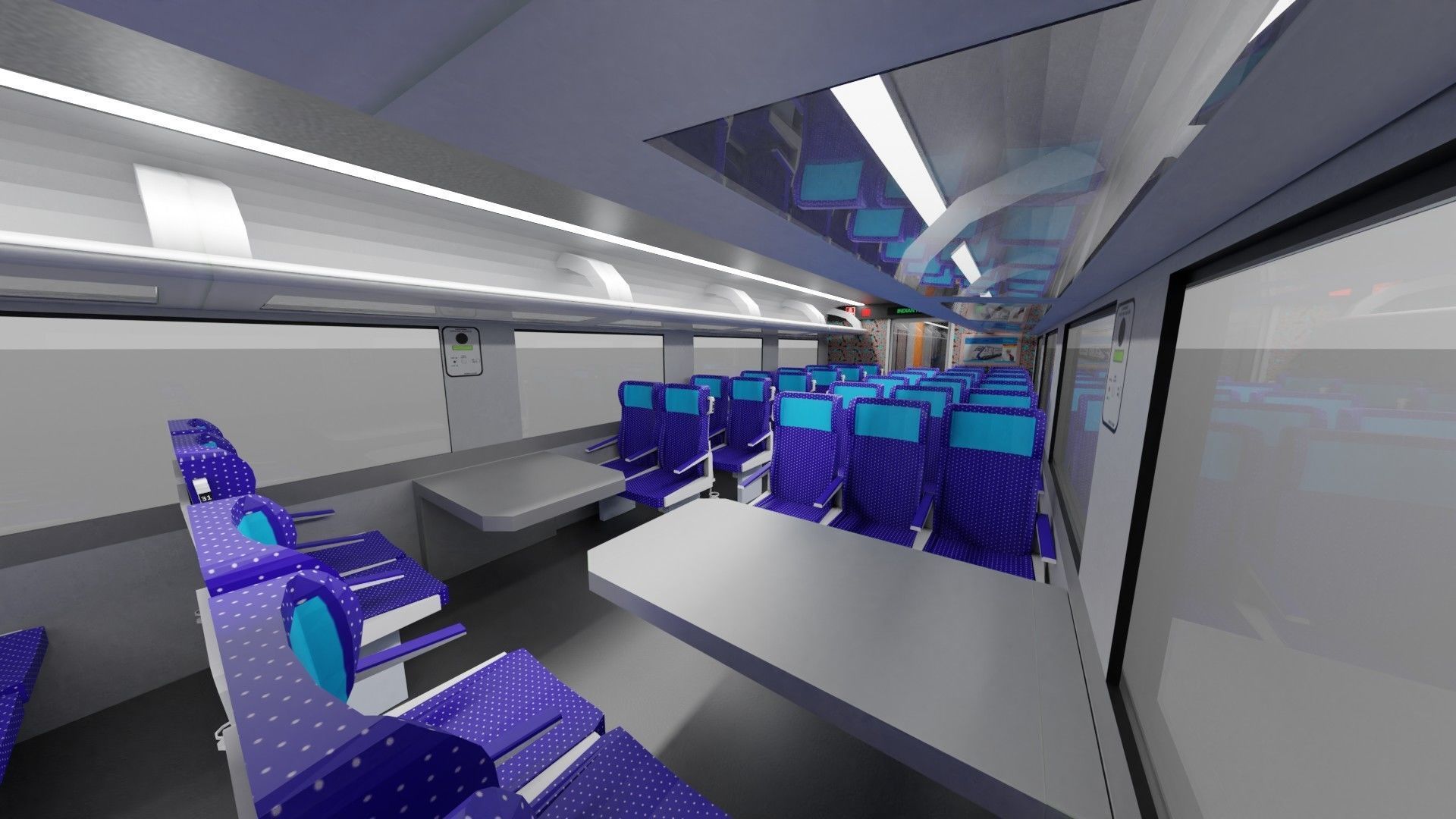 Train 18 Vande Bharat Express in Blue and White Livery 3D model | CGTrader